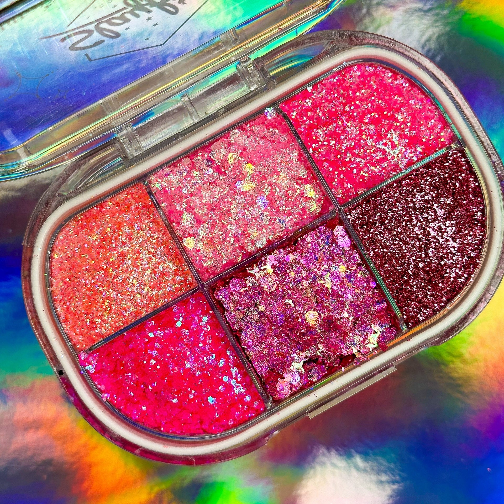 Slayfire Cosmetics Think Pink - Glitter Gel Pocket Palette (6 colors)
