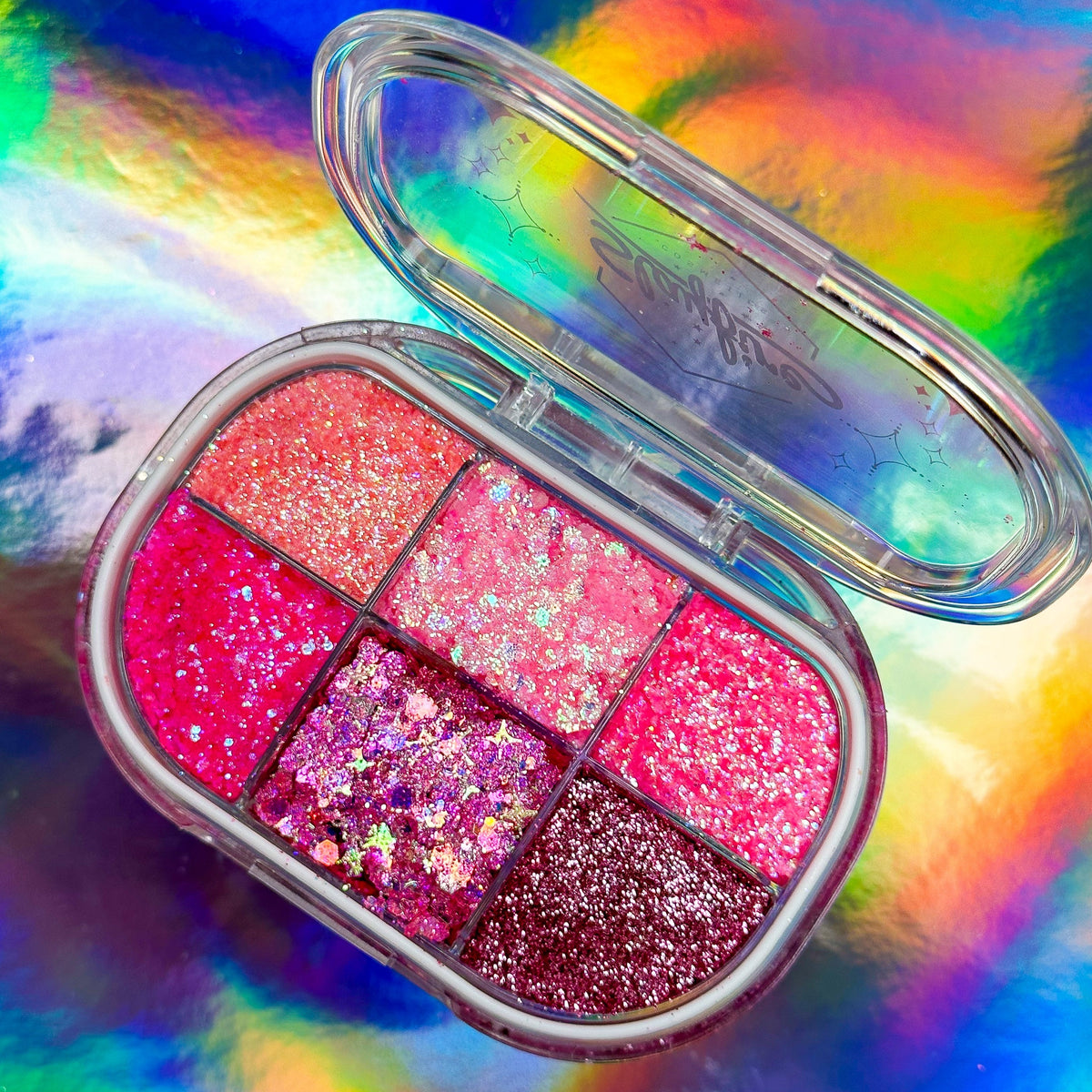 Slayfire Cosmetics Think Pink - Glitter Gel Pocket Palette (6 colors)